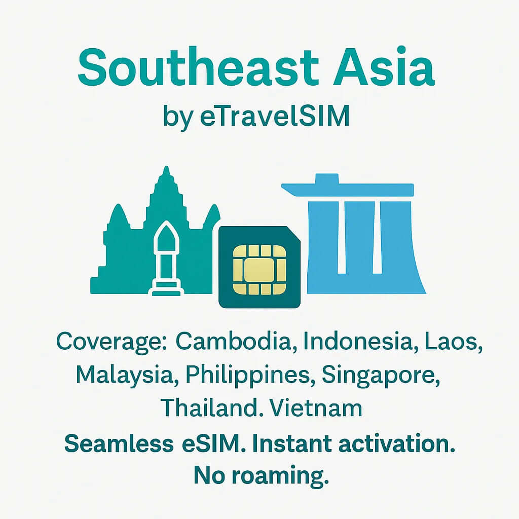 Southeast Asia eSIM | Regional SEA Data for Backpackers – ETravelSim